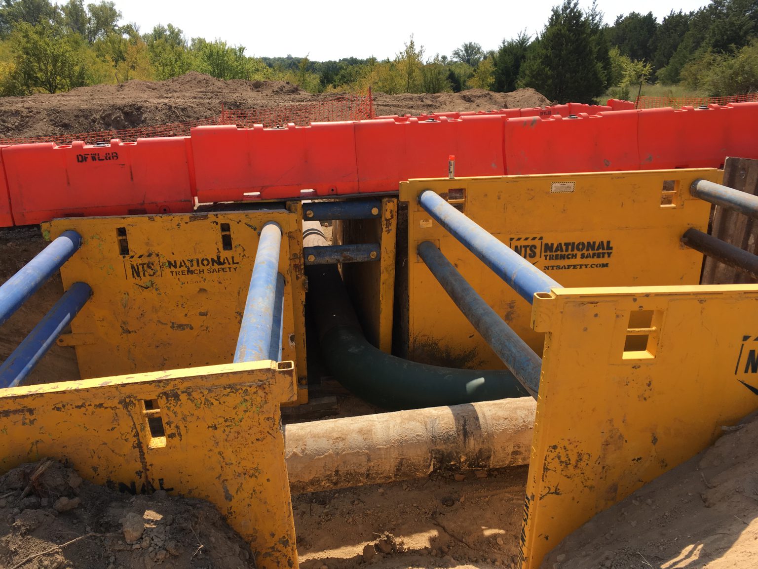 Trench Shields Provides Positive Shoring for the Installation of a new ...