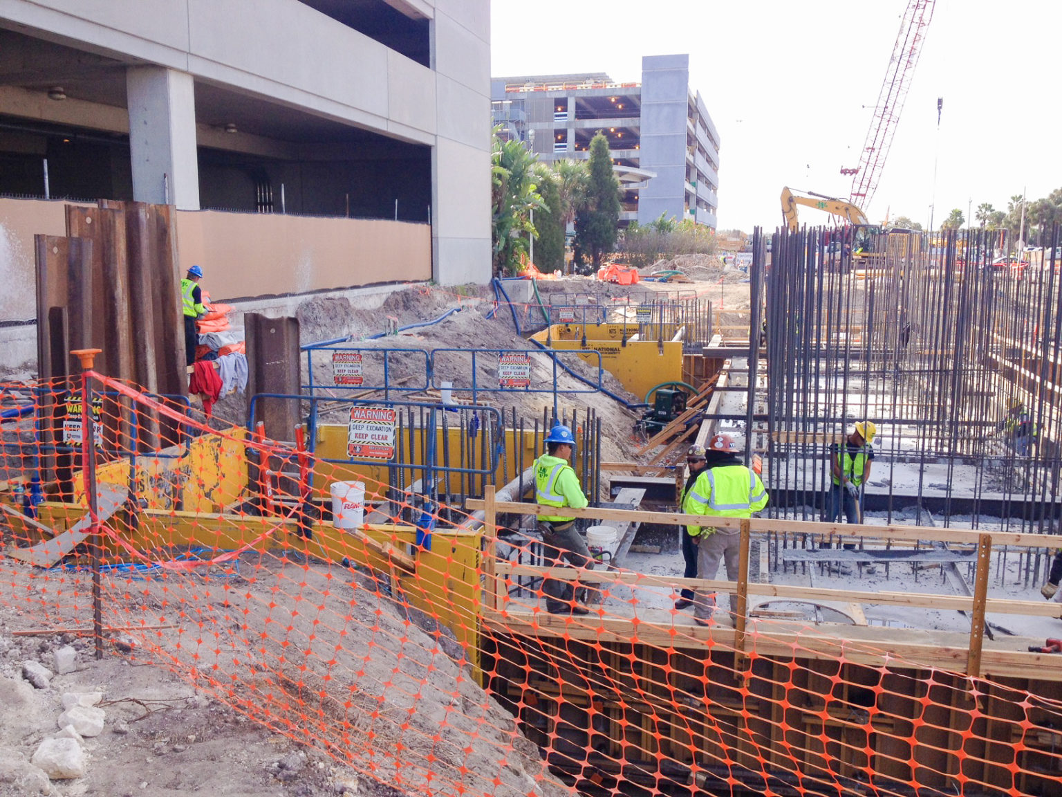 Three-Sided Trench Shield Configuration Used During Pier Structure ...
